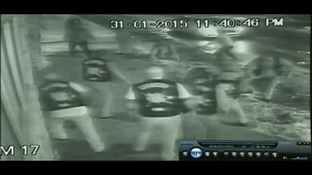 Suspects sought in biker brawl caught on video (GRAPHIC) | WPXI